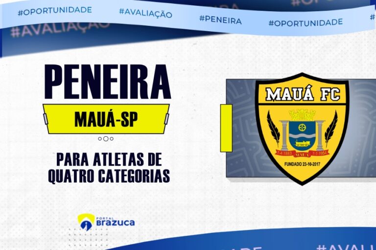 O Mauá – SP realizará peneira para quatro categorias - Portal Brazuca